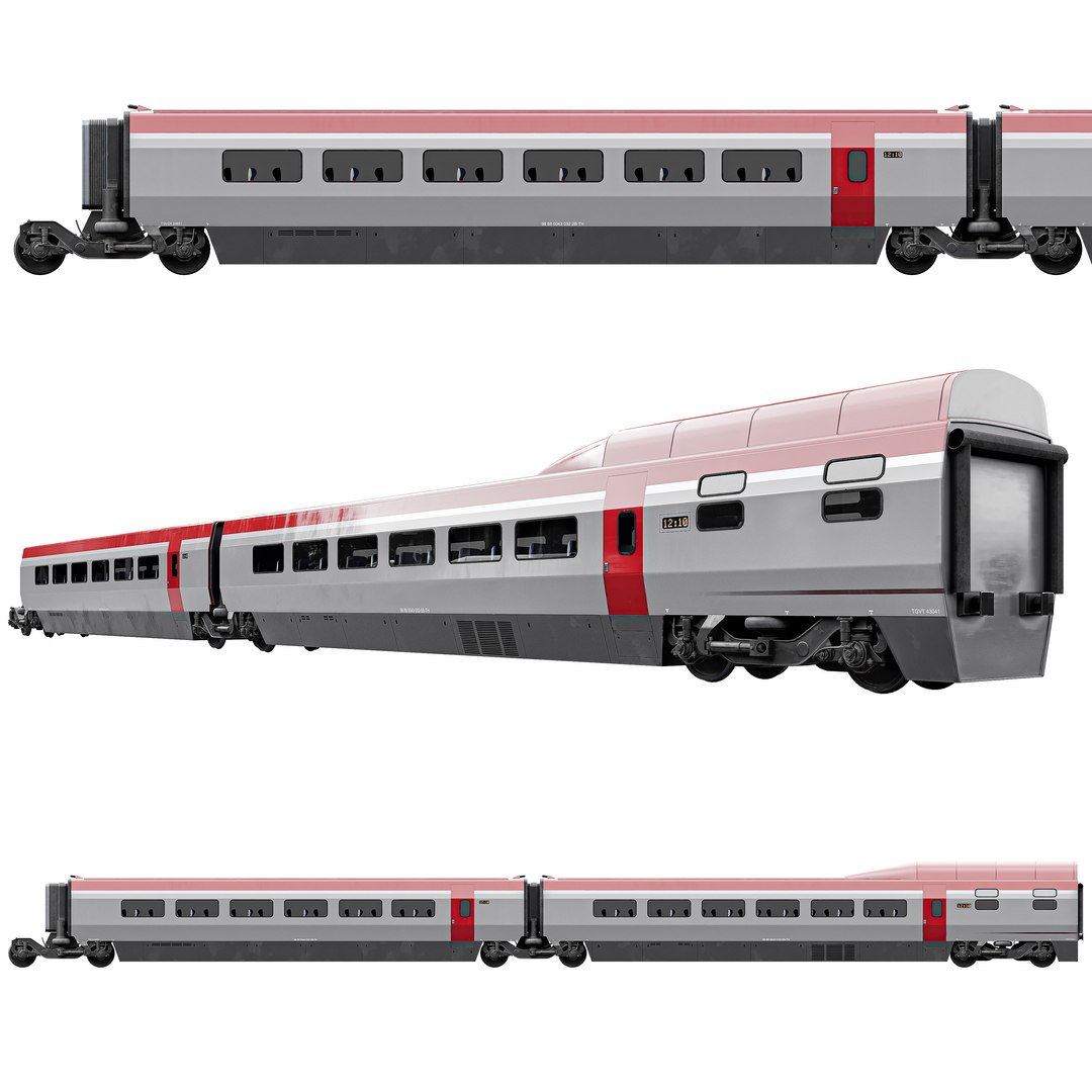 3D TGV PBKA THALYS-Wagon - TurboSquid 2336663