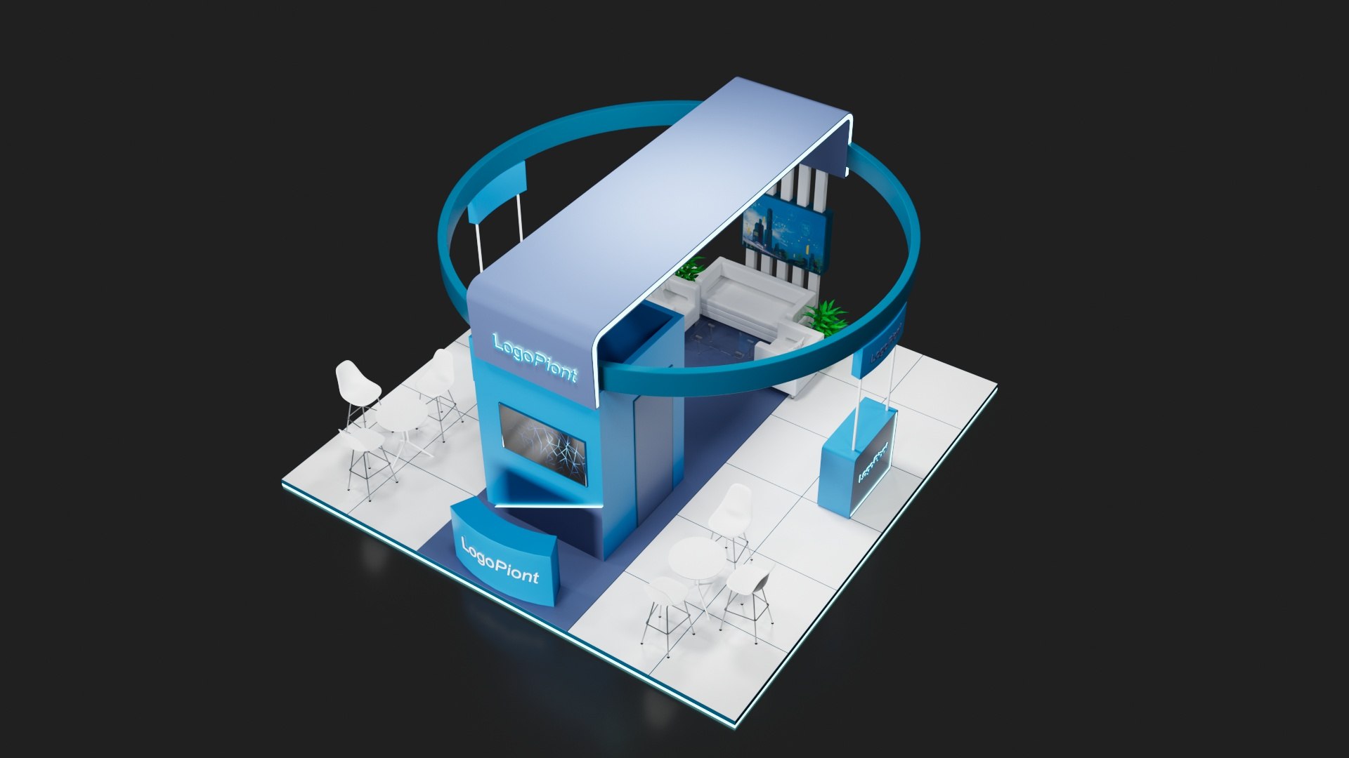 Exhibition Booth Model - TurboSquid 2208667