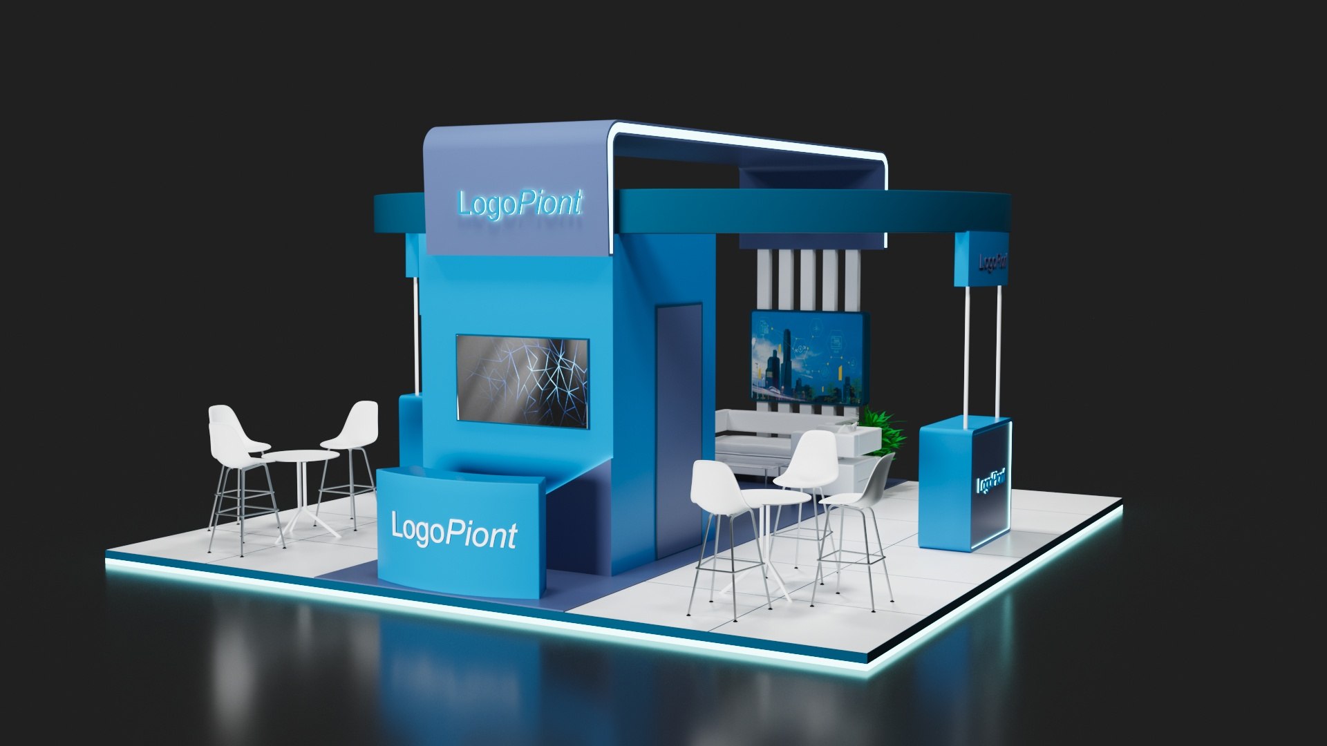 Exhibition Booth Model - TurboSquid 2208667