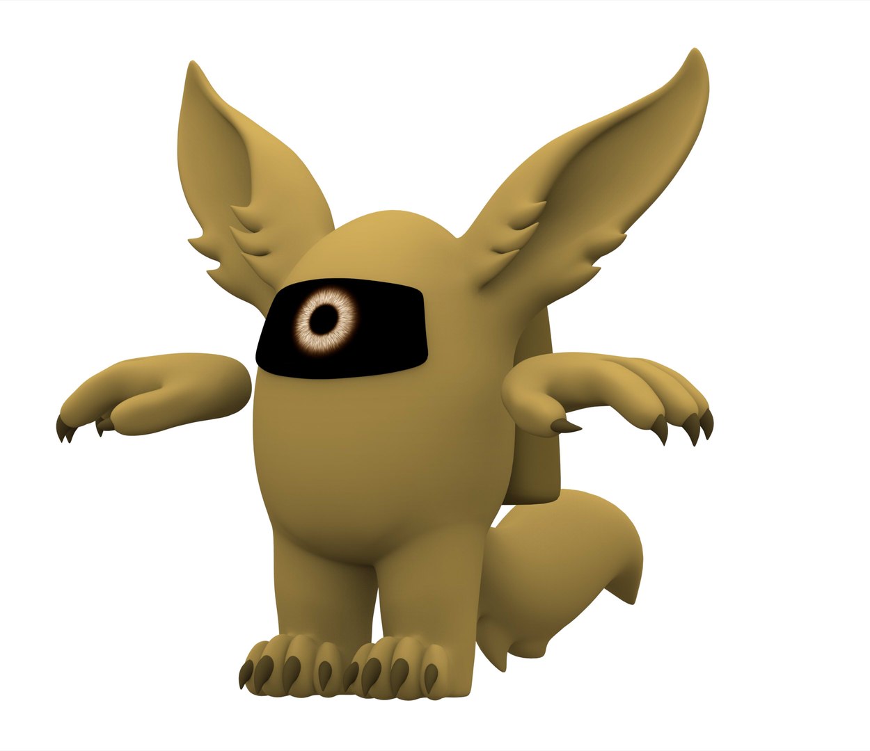 3D Model Gold Werewolf - TurboSquid 1631542