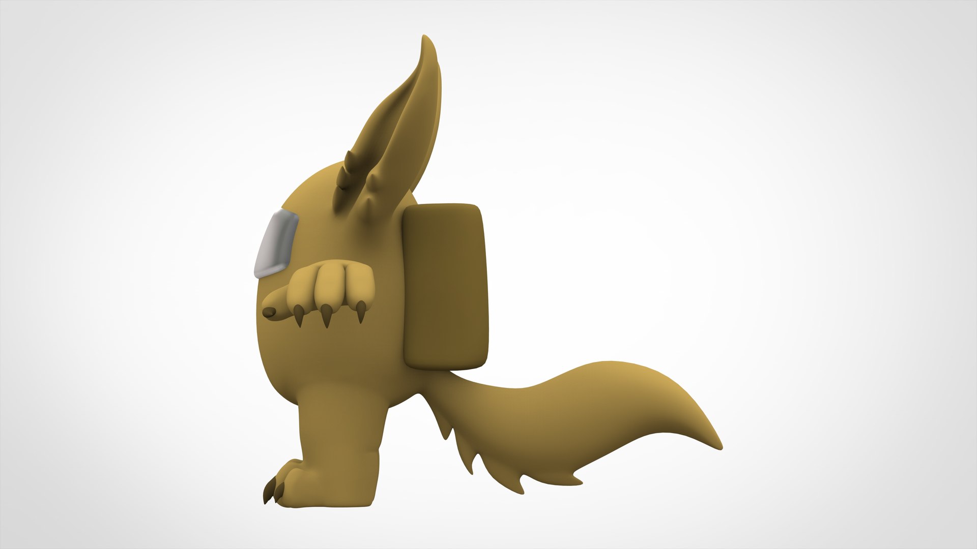 3D Model Gold Werewolf - TurboSquid 1631542