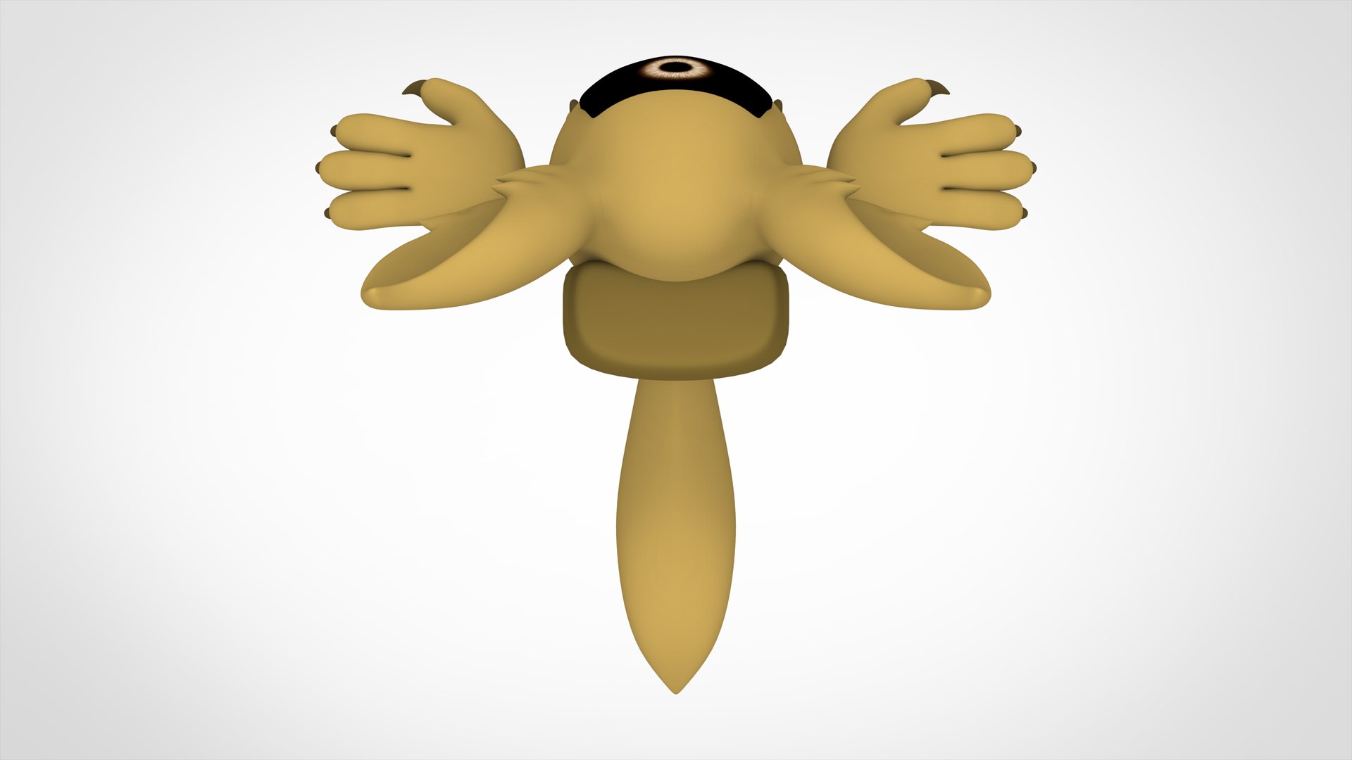 3D Model Gold Werewolf - TurboSquid 1631542