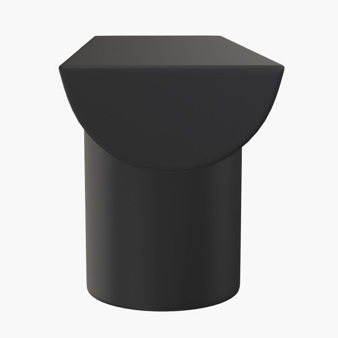 3D Model T Console Black Steel - TurboSquid 2087282