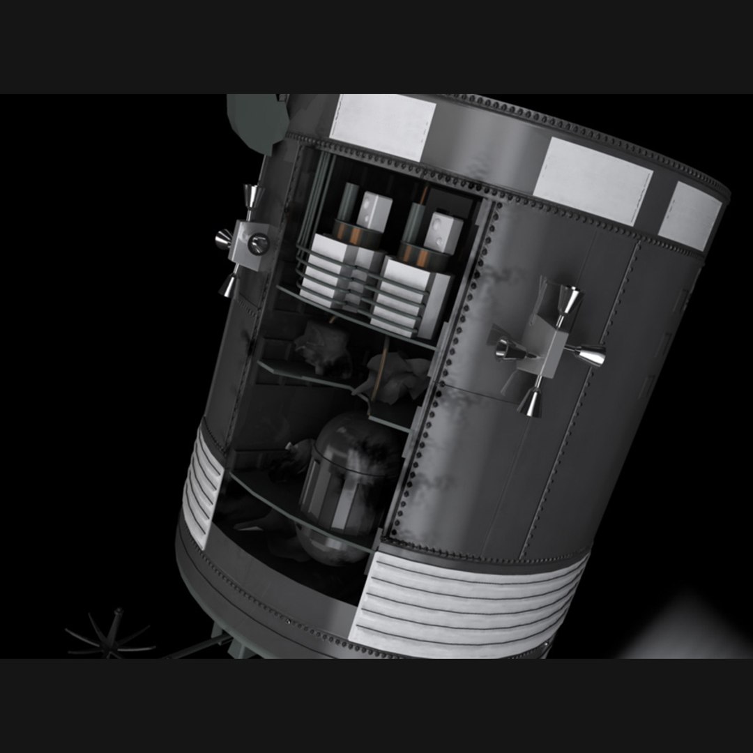 3d model apollo 13 service lunar