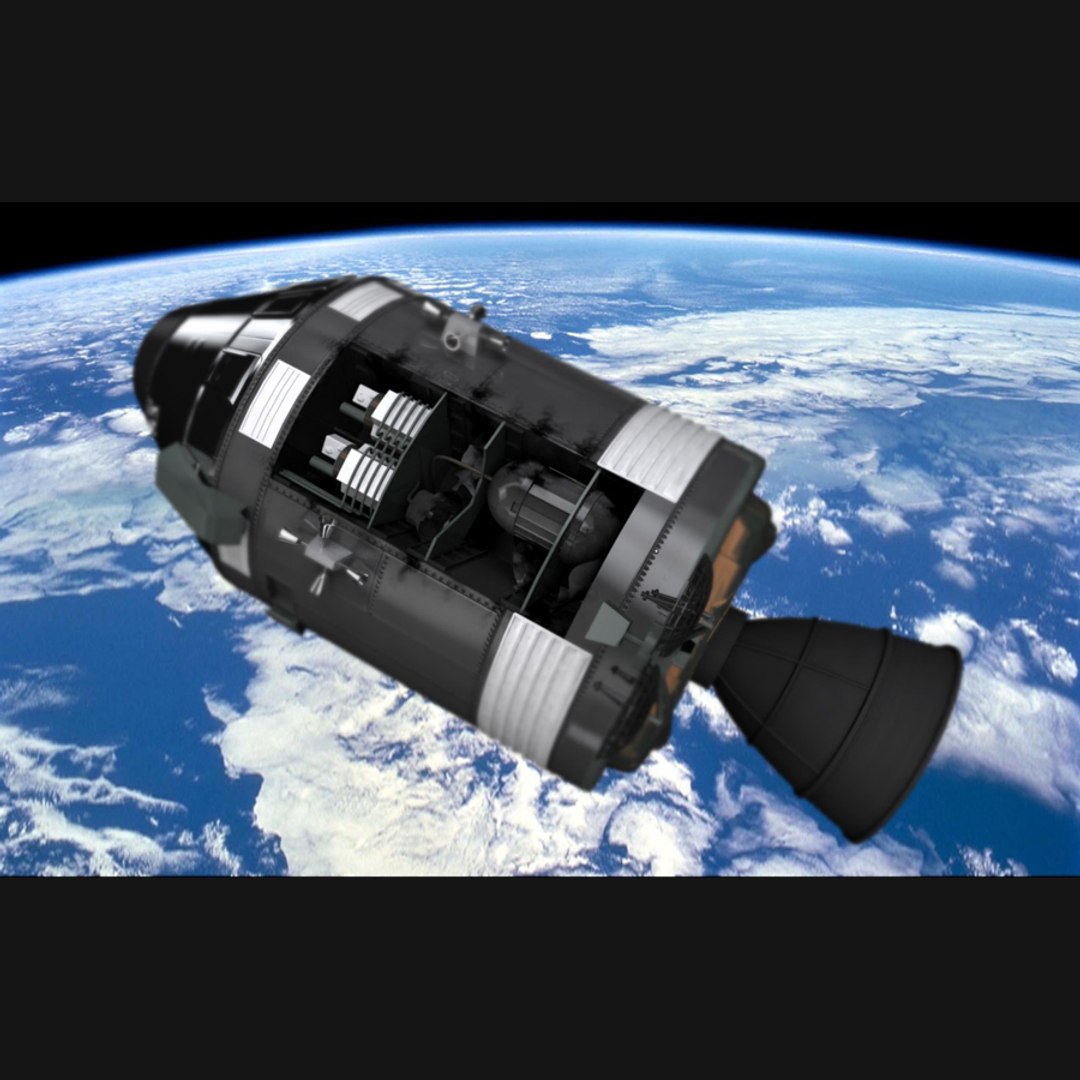 3d model apollo 13 service lunar