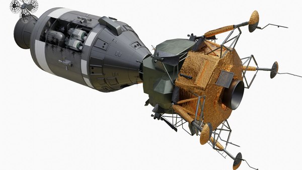 modelo 3d Apolo 13 Servicio y módulos lunares - TurboSquid 374661
