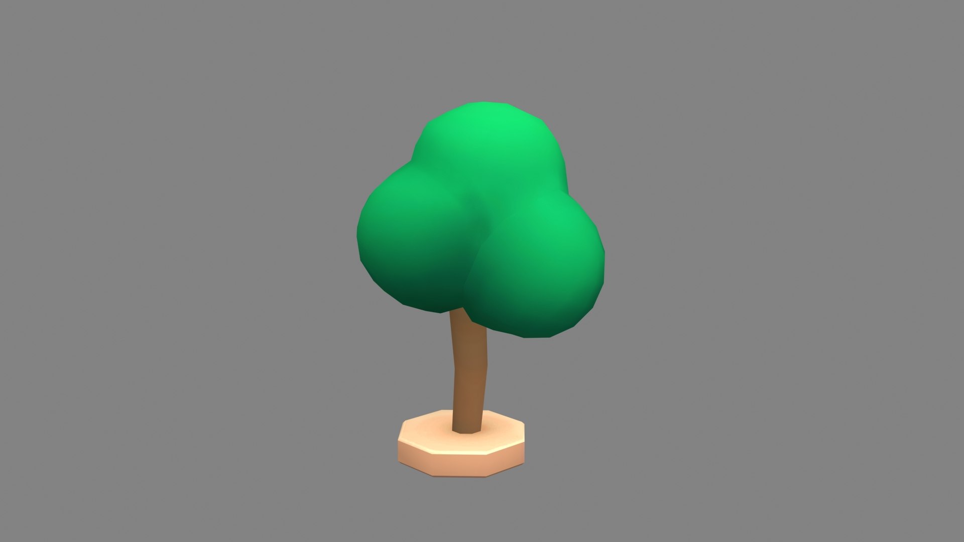 Cartoon tree toy Low-poly 3D model - TurboSquid 2112658
