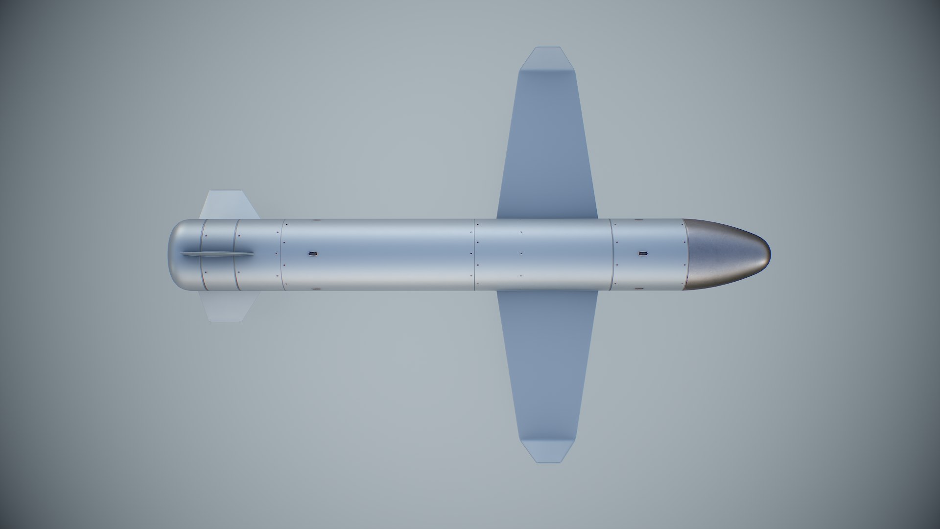 3D Ukrainian Turbojet Drone Missile Palianytsia Low-poly Model ...