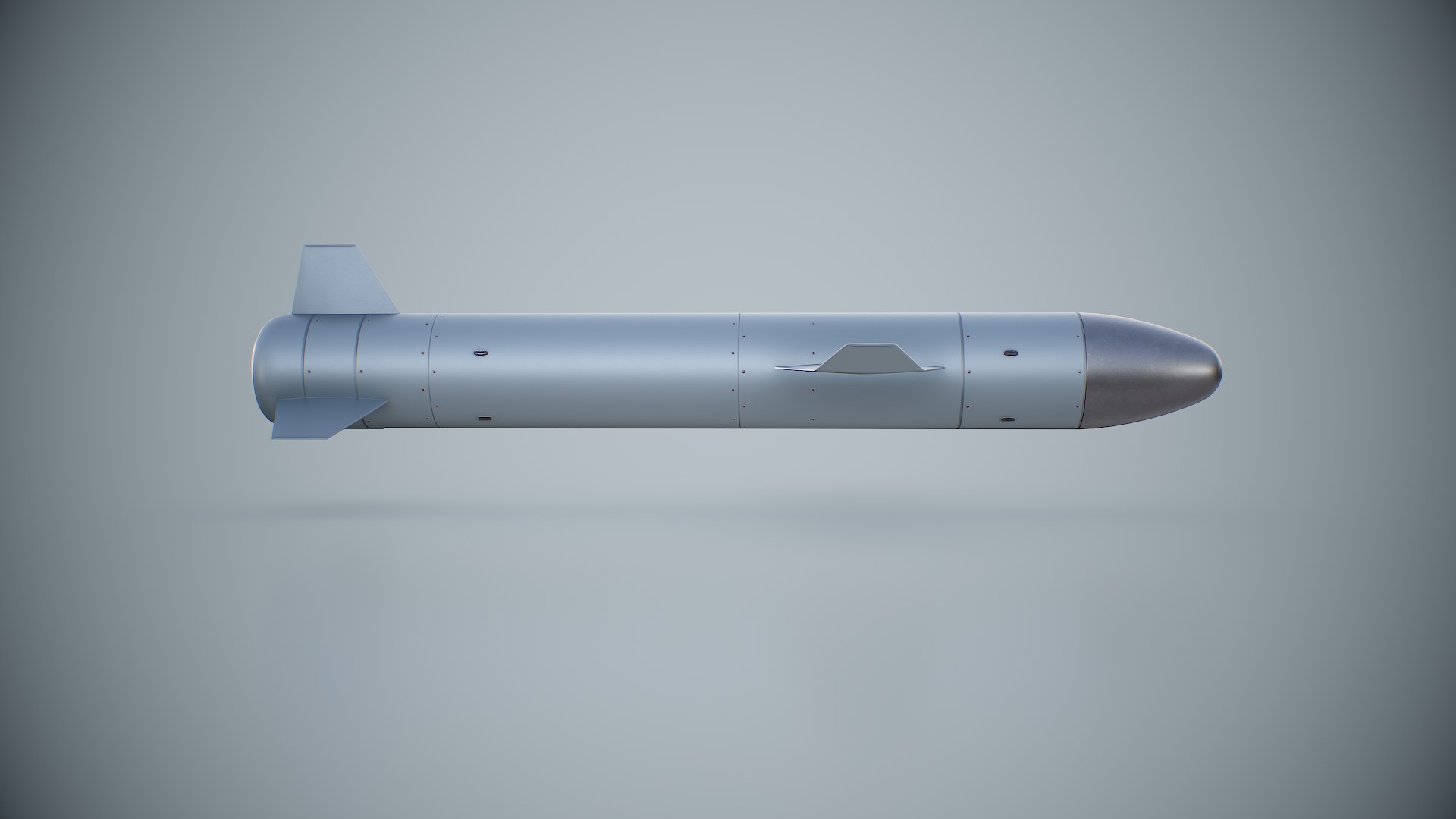 3D Ukrainian Turbojet Drone Missile Palianytsia Low-poly Model ...
