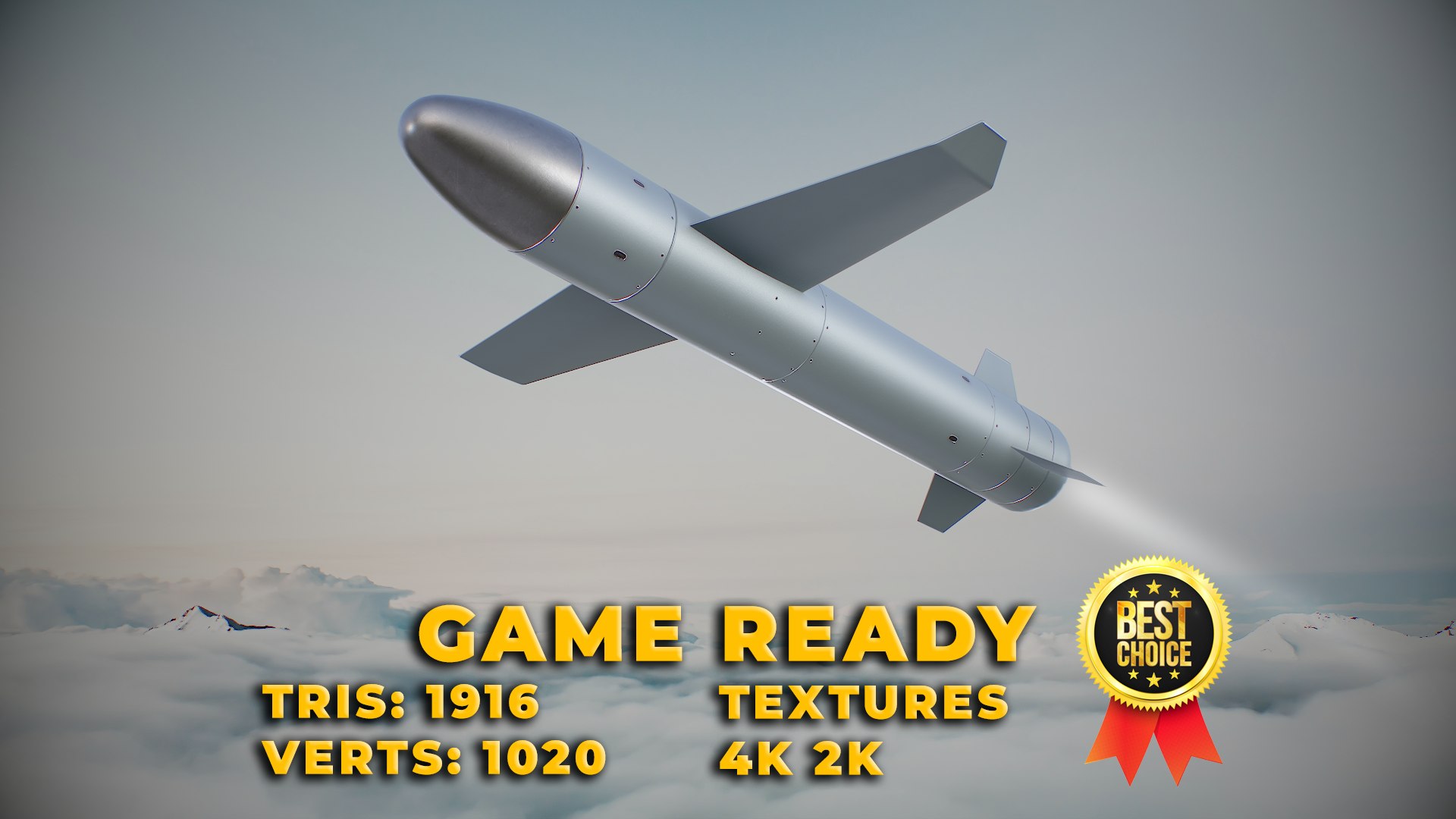 3D Ukrainian Turbojet Drone Missile Palianytsia Low-poly Model ...