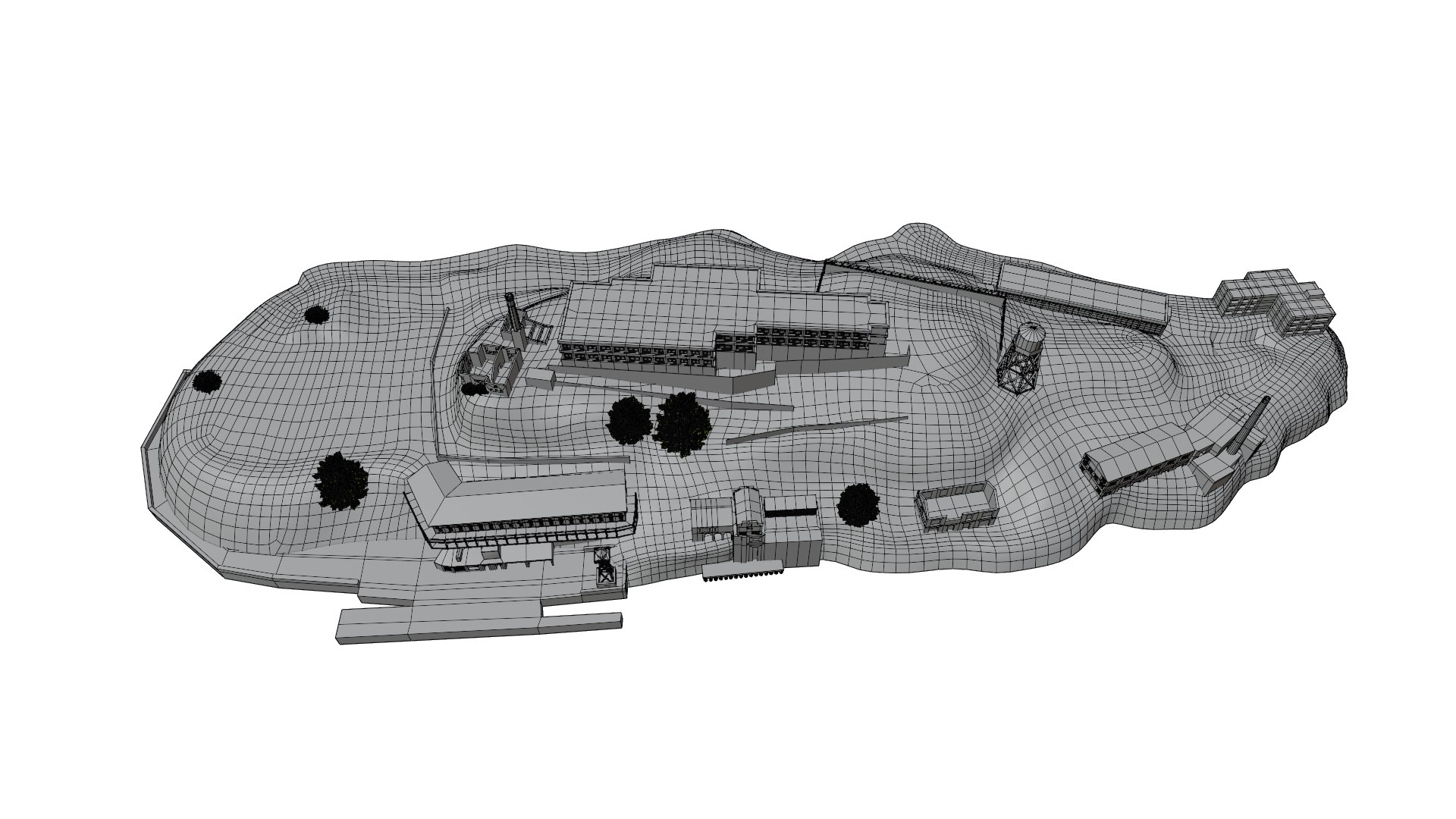 Alcatraz Island Model - TurboSquid 2092207
