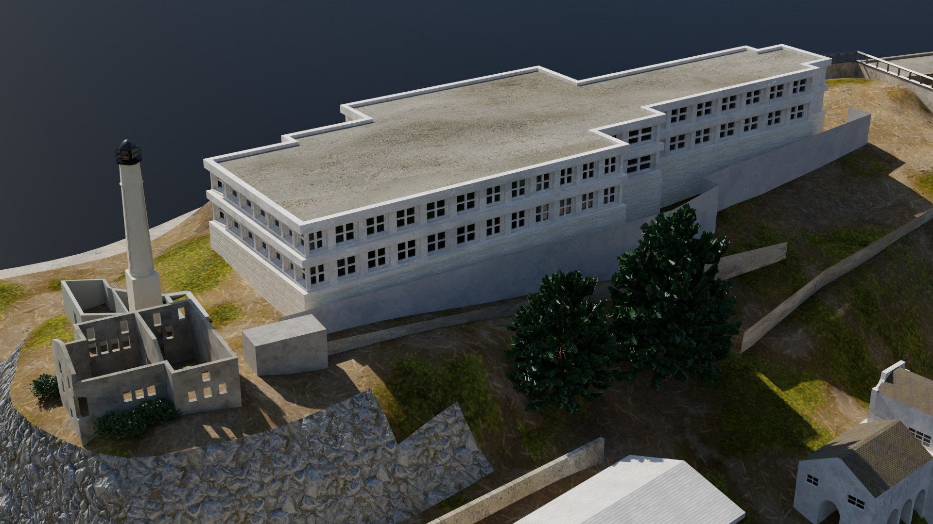 Alcatraz Island Model - TurboSquid 2092207