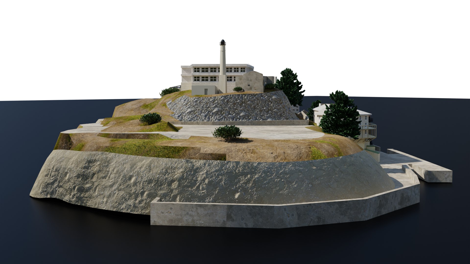 Alcatraz Island Model - TurboSquid 2092207