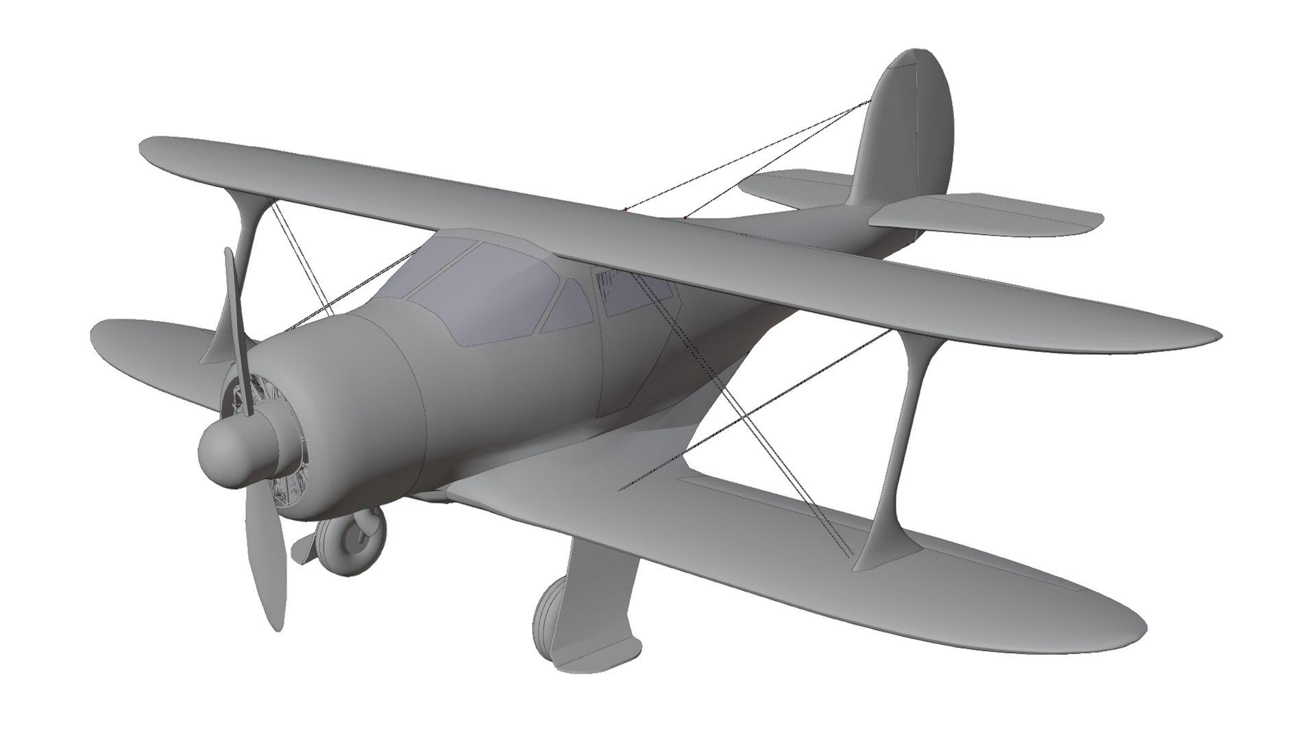 Beechcraft-Staggerwing 3D - TurboSquid 1846047