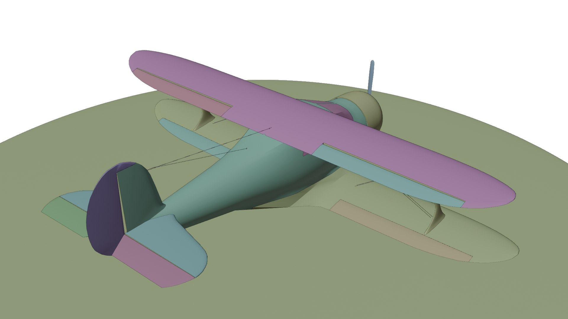 Beechcraft-Staggerwing 3D - TurboSquid 1846047