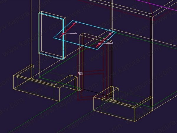 glass canopies autocad 2007 3d dwg