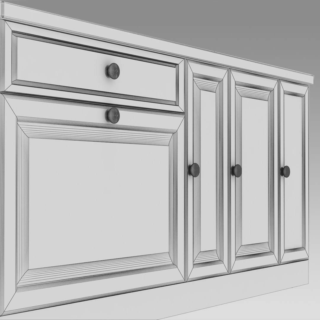 3d Moulded Kitchen Doors Units Model