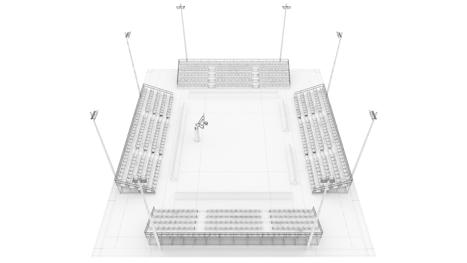 Basketball 3x3 Court Collection 01 3D Model - TurboSquid 2308138
