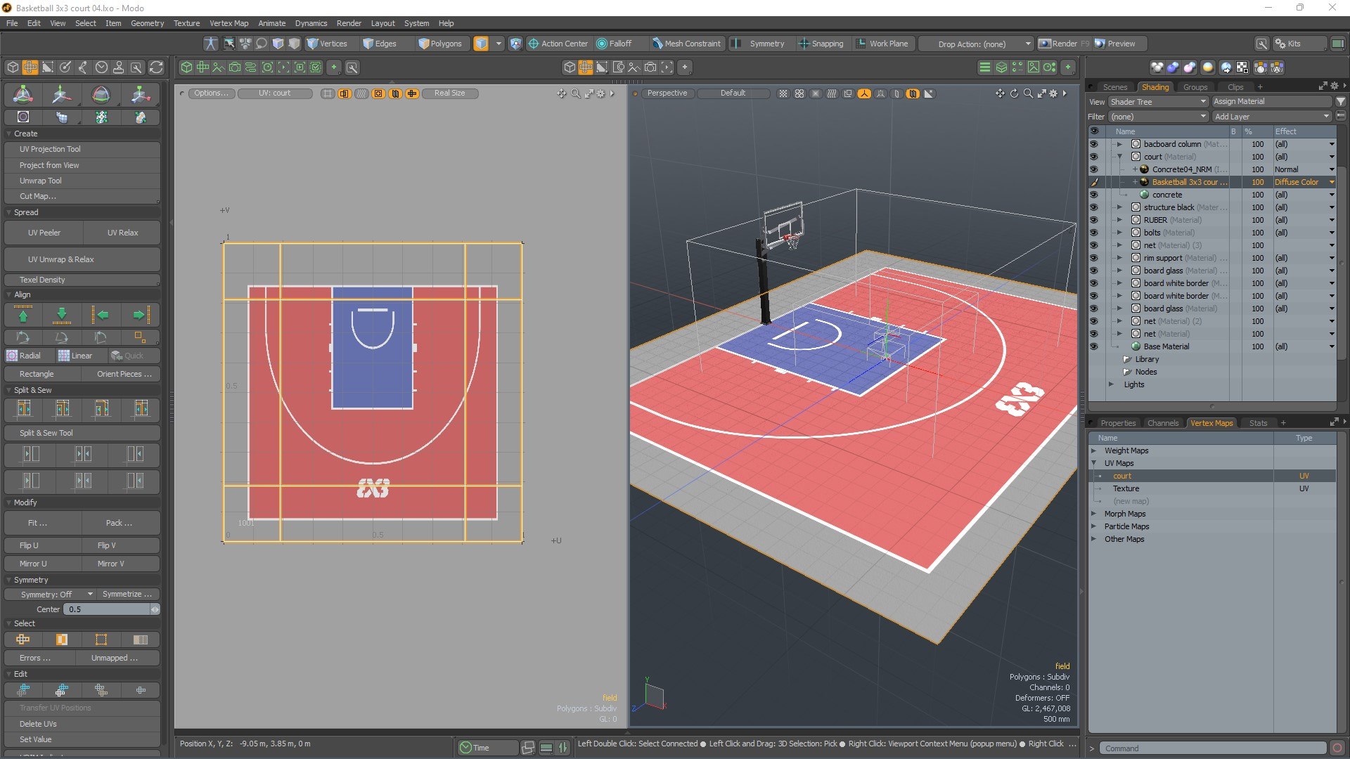 Basketball 3x3 Court Collection 01 3D Model - TurboSquid 2308138