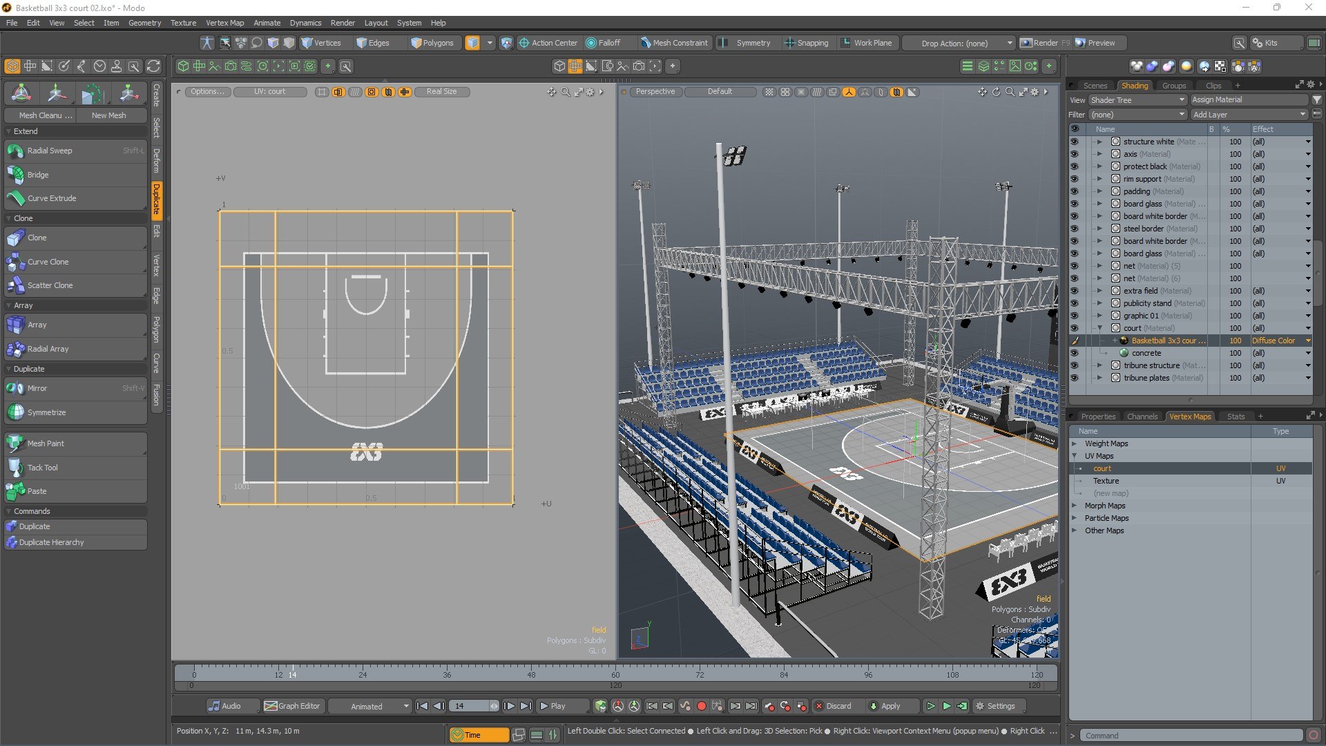 Basketball 3x3 Court Collection 01 3D Model - TurboSquid 2308138