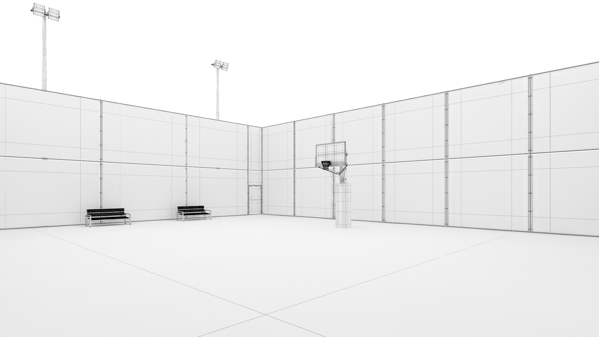Basketball 3x3 Court Collection 01 3D Model - TurboSquid 2308138