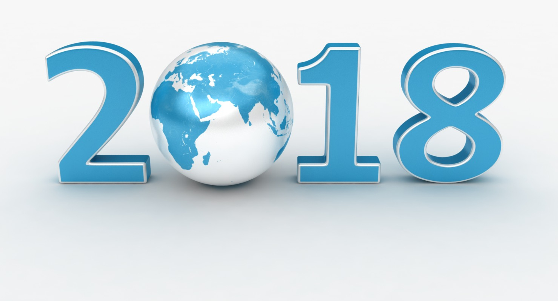 Realistic new year 2018 3D model - TurboSquid 1337769