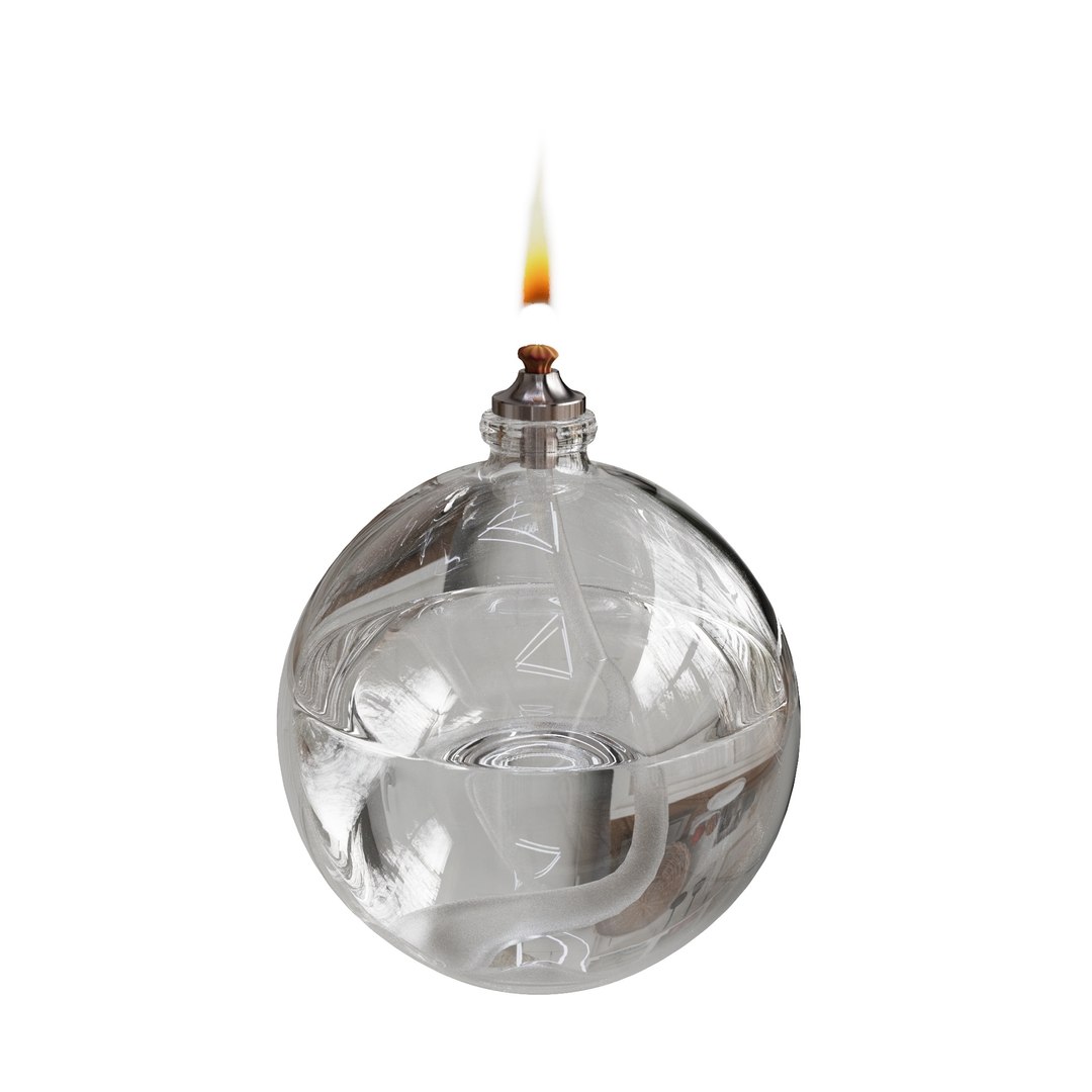 Fire Light Moulded Glass Candle Mini Ball Model - TurboSquid 2276066