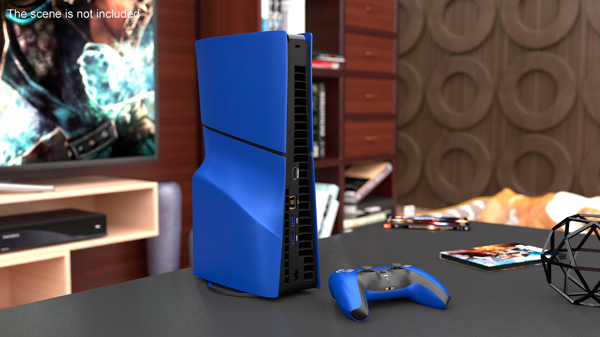 Sony PS5 Digital Console Slim Cobalt Blue Model - TurboSquid 2203234