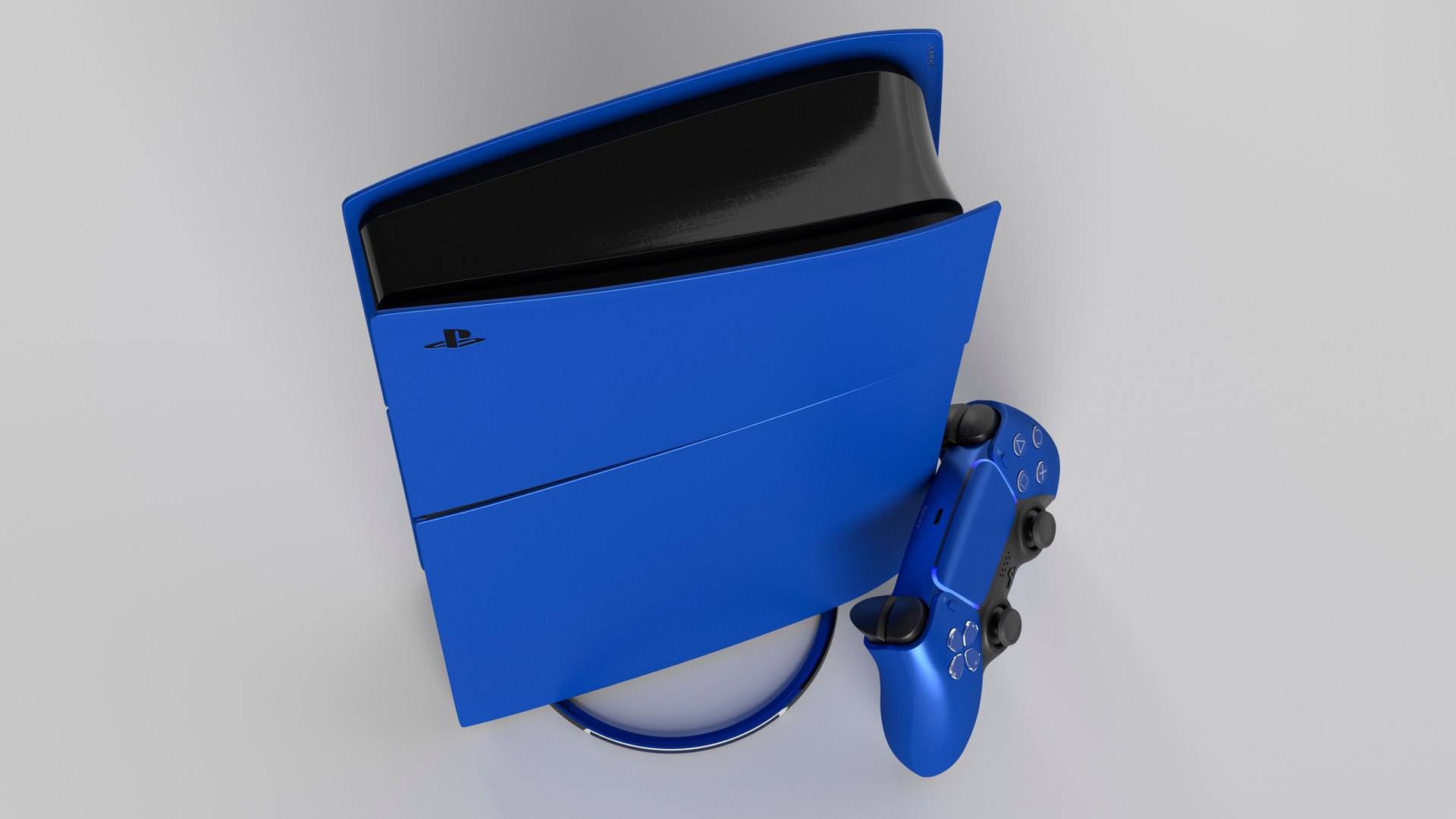 Sony PS5 Digital Console Slim Cobalt Blue Model - TurboSquid 2203234