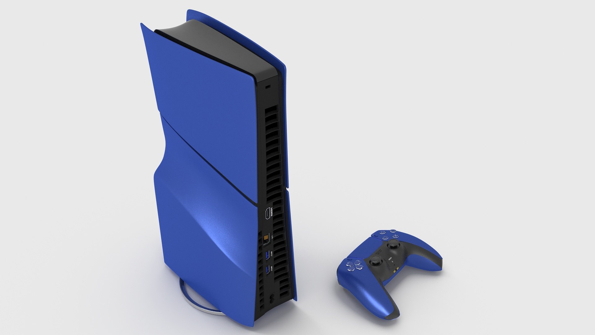 Sony PS5 Digital Console Slim Cobalt Blue Model - TurboSquid 2203234