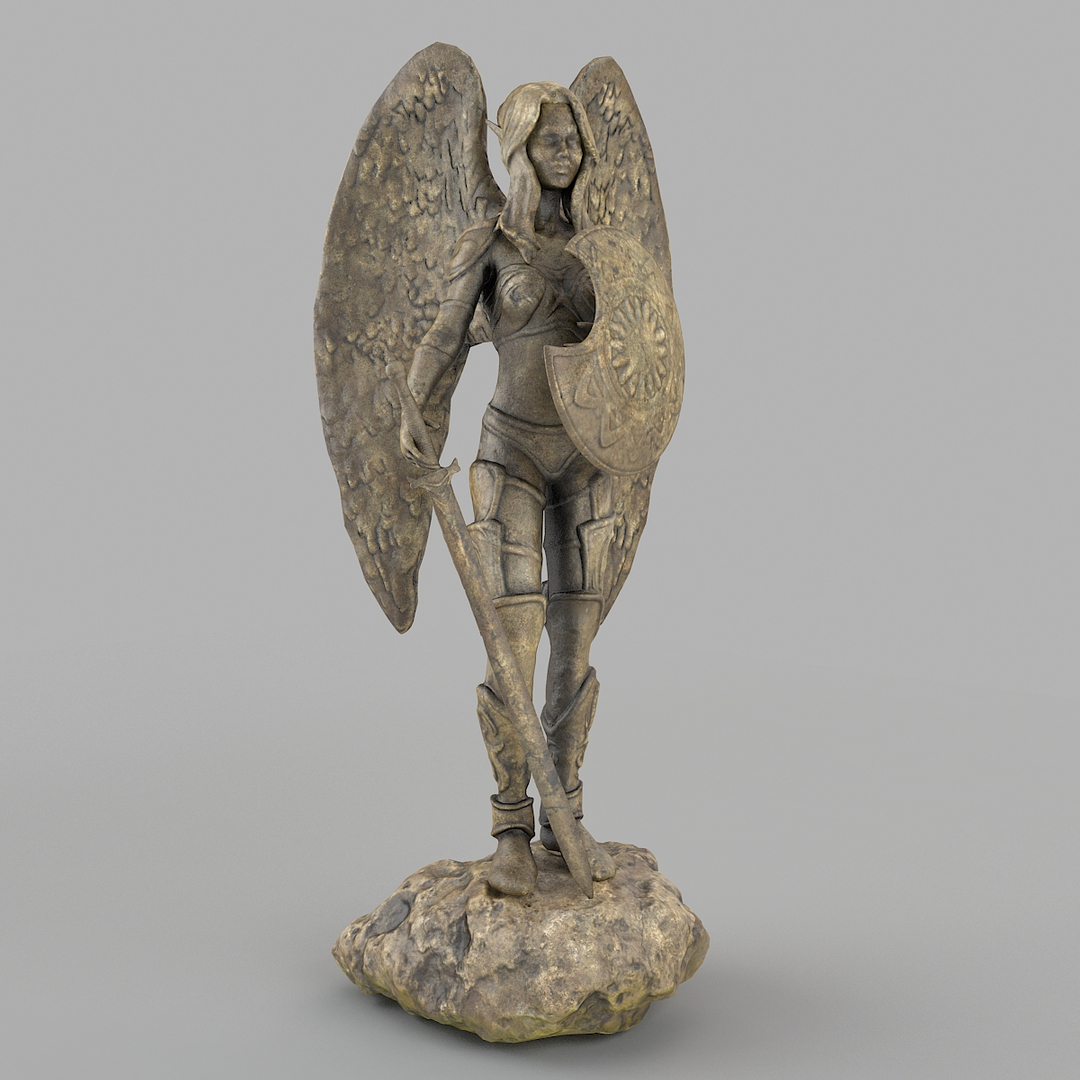 statue elf girl 3d max