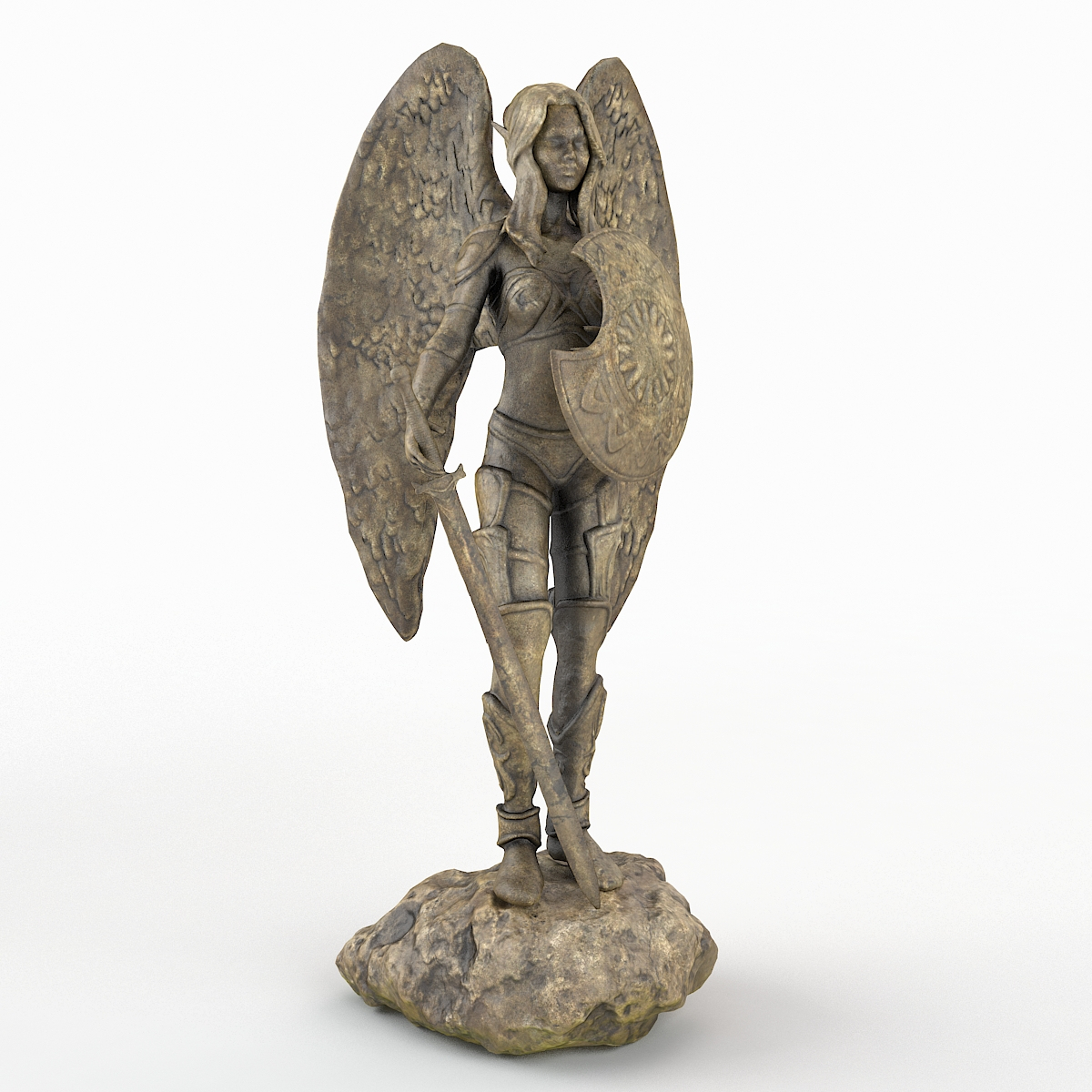 statue elf girl 3d max