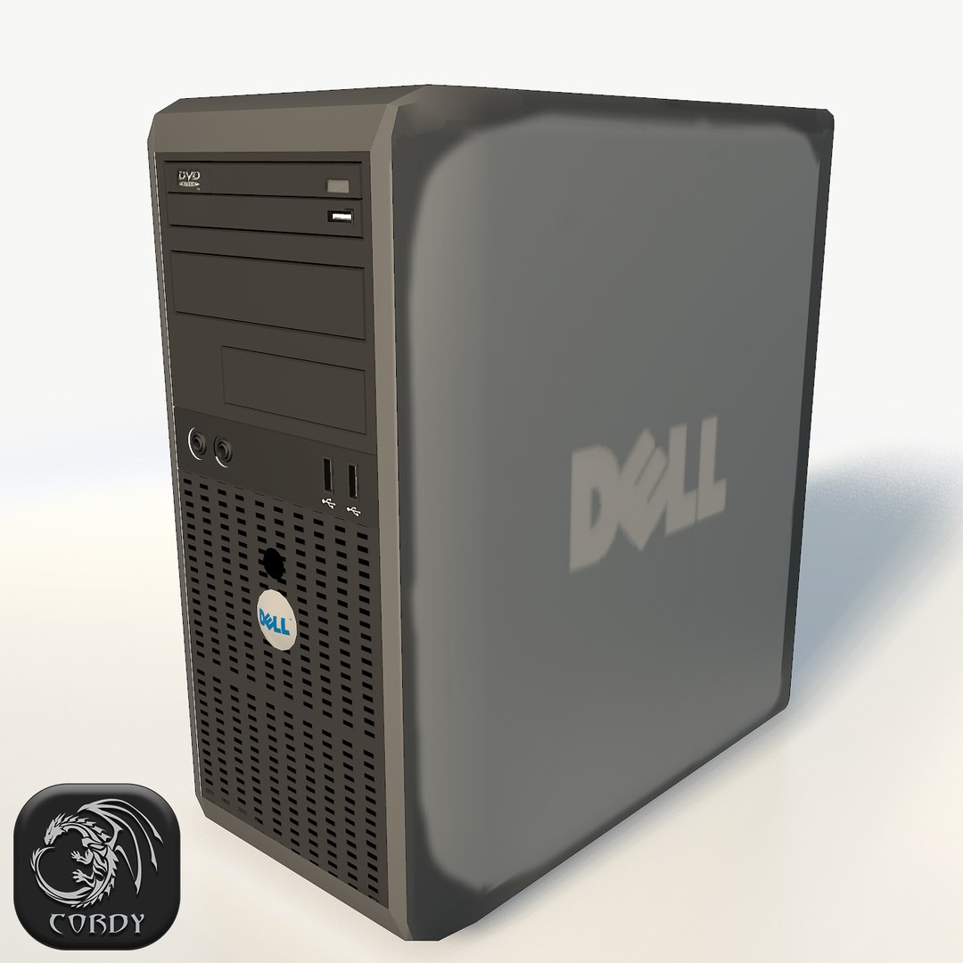 3d model of pc workstation