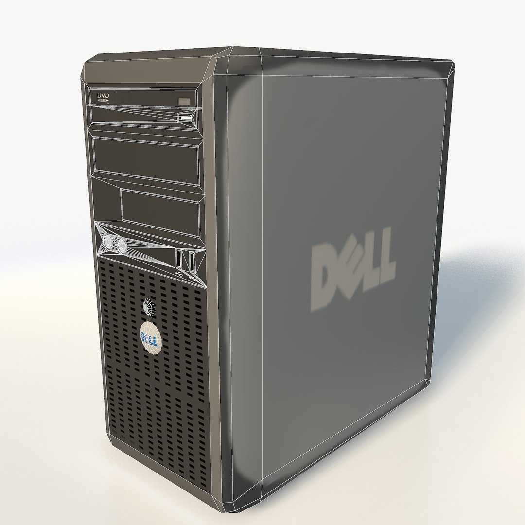 3d Model Of Pc Workstation