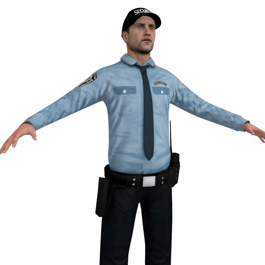 3d Model Rigged Security