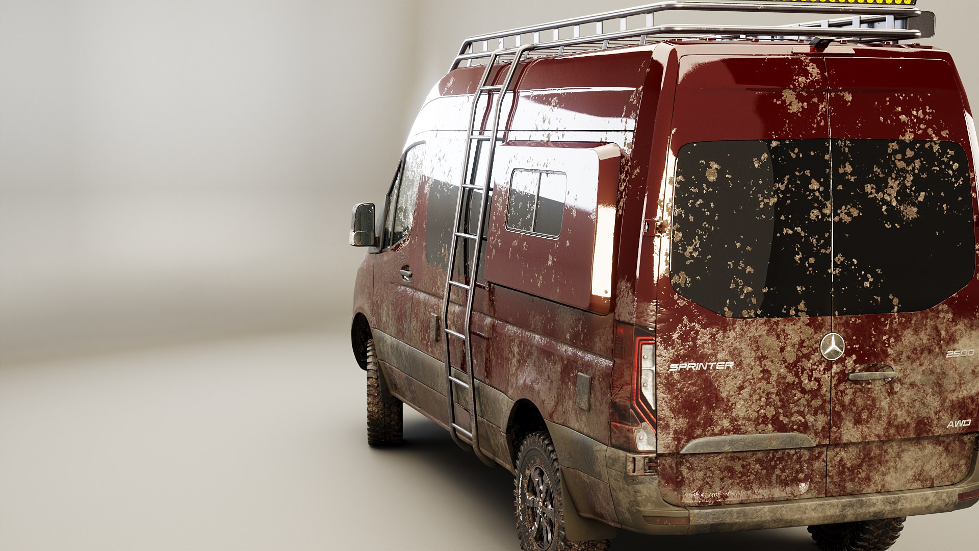 3D Mercedes Sprinter 4x4 Overlan Camper Dirt And Mud - TurboSquid 2285466