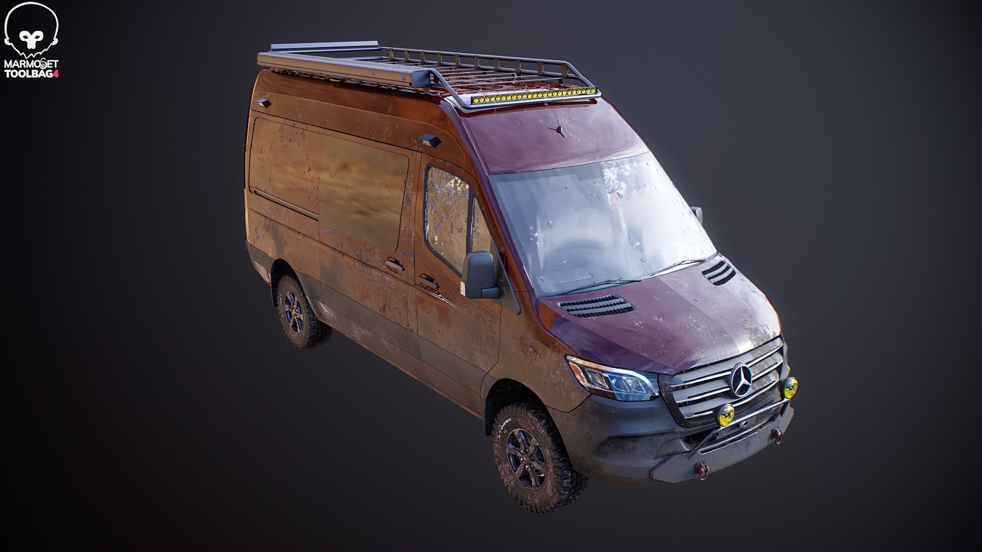3D Mercedes Sprinter 4x4 Overlan Camper Dirt And Mud - TurboSquid 2285466