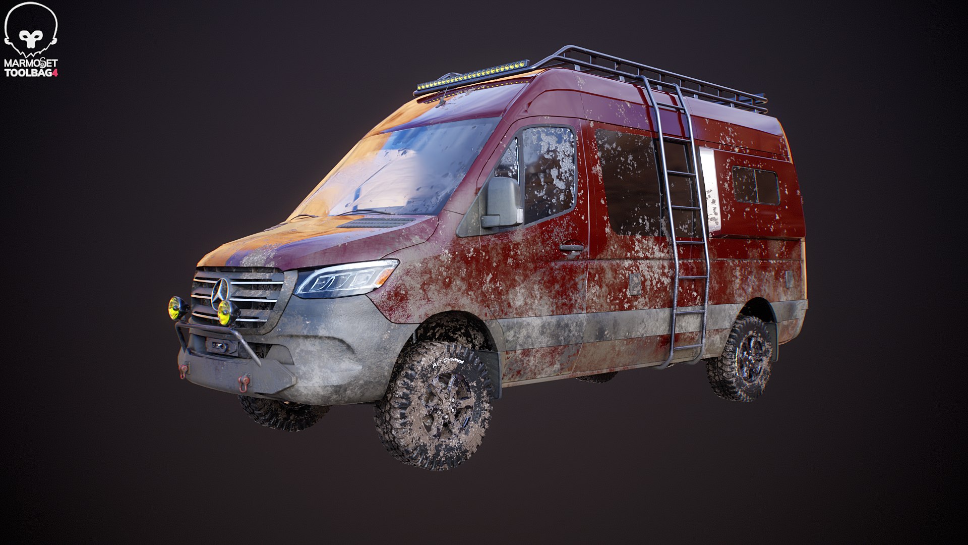 3D Mercedes Sprinter 4x4 Overlan Camper Dirt And Mud - TurboSquid 2285466