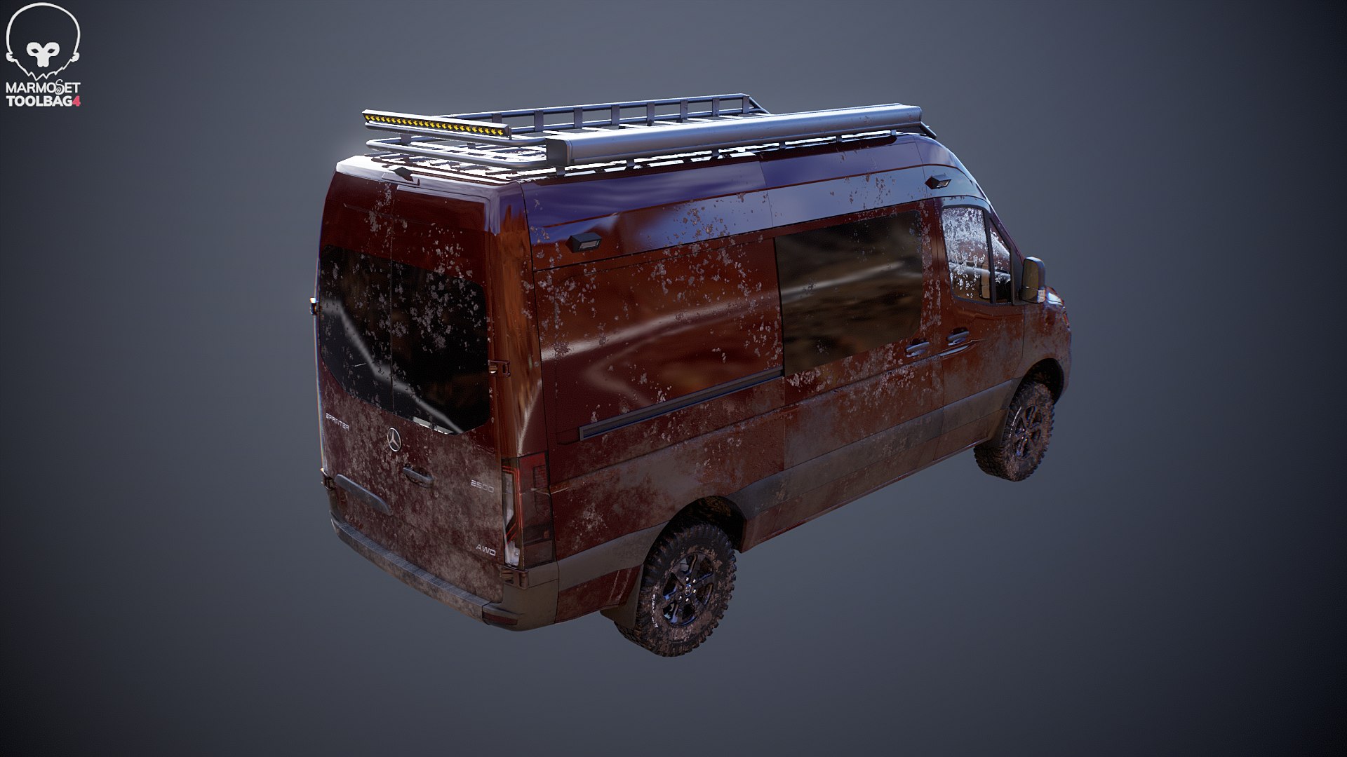 3D Mercedes Sprinter 4x4 Overlan Camper Dirt And Mud - TurboSquid 2285466