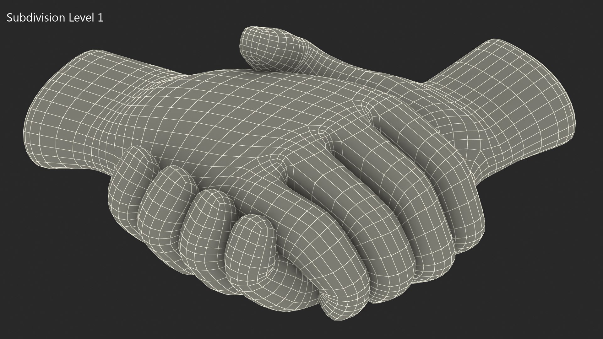Handshake gesture emoji hands 3D model - TurboSquid 1549535