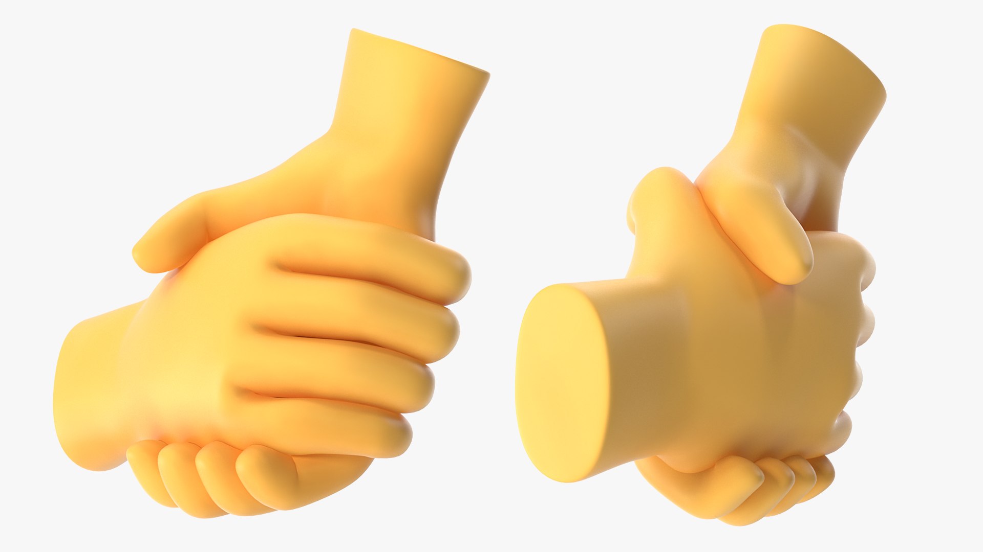 Handshake Gesture Emoji Hands 3D Model - TurboSquid 1549535