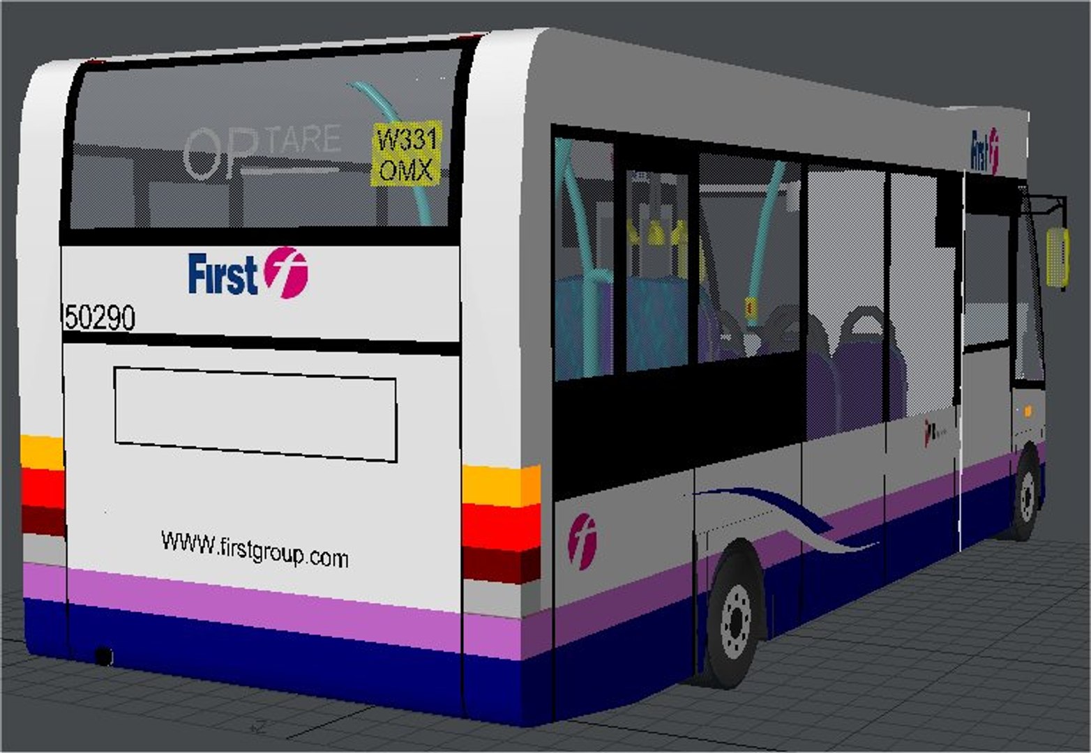 3d Model Mini Bus Buses