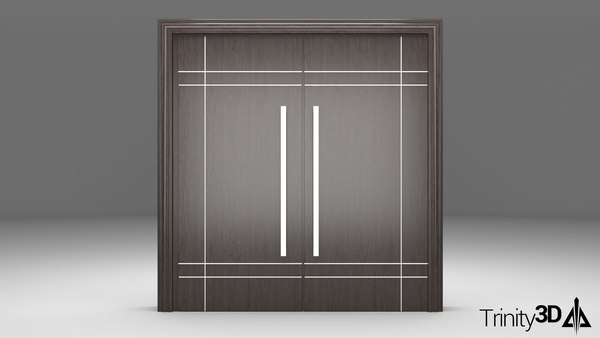 3D model Modern Double Doors - TurboSquid 1772930