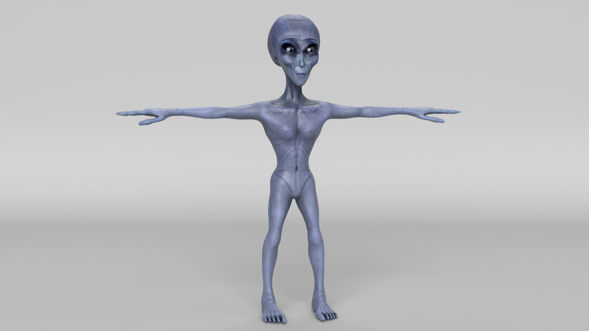 3D Female Grey Alien Animated - TurboSquid 2115496
