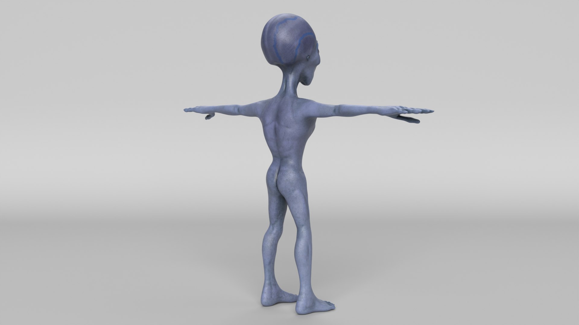 3D Female Grey Alien Animated - TurboSquid 2115496
