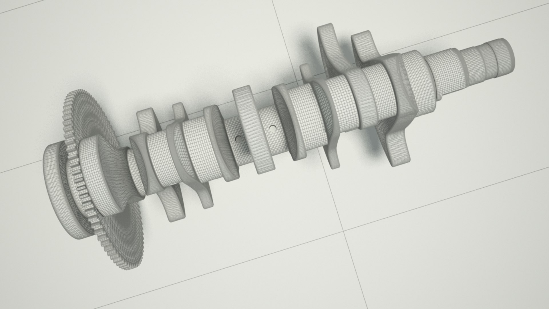 Crankshaft Engine 3d Model