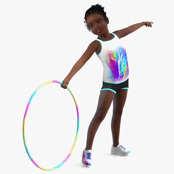 Sporty Style with Hoop Black Girl Baby3D模型 - TurboSquid 2091983