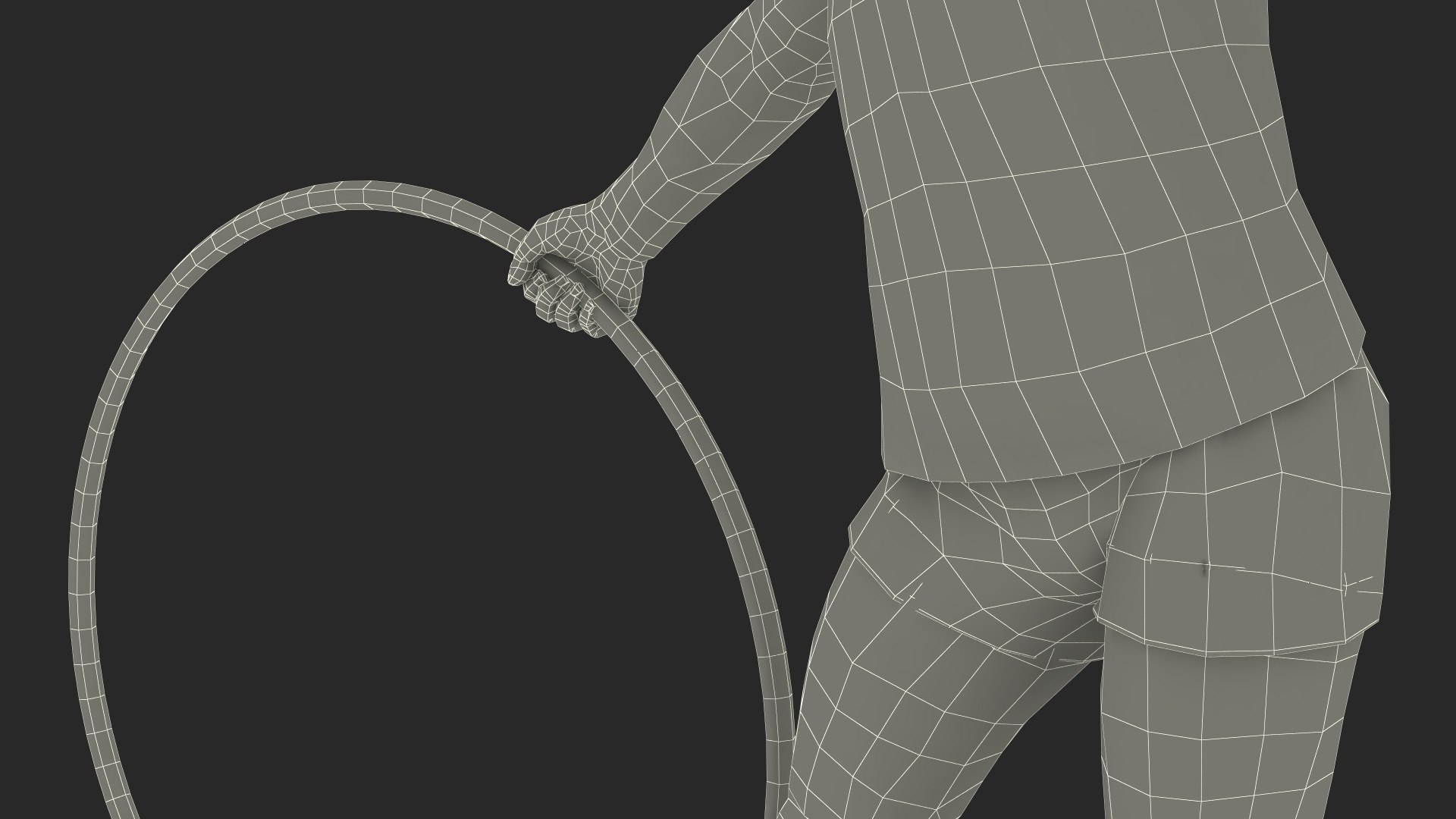 Sporty Style with Hoop Black Girl Baby 3D model - TurboSquid 2091983