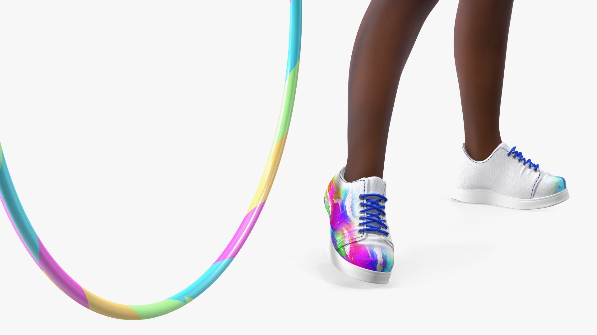 Sporty Style with Hoop Black Girl Baby 3D model - TurboSquid 2091983