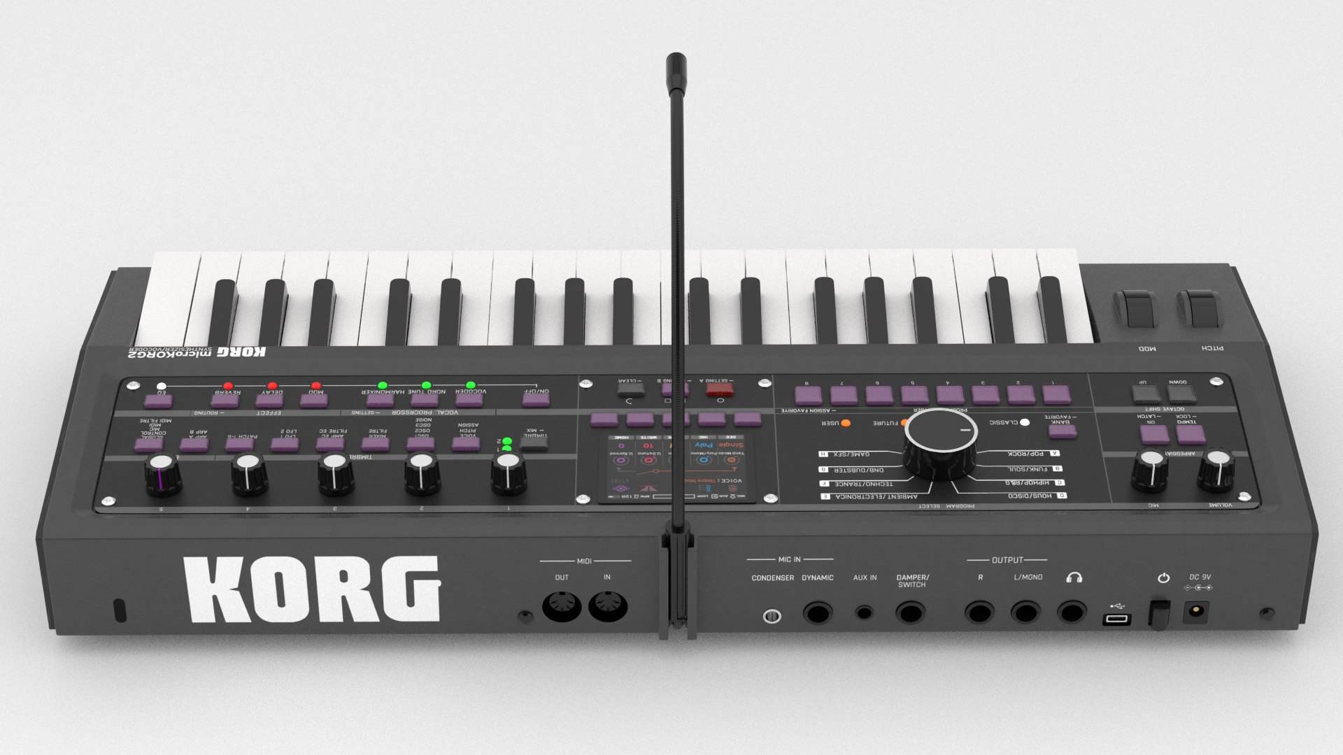 Korg MicroKORG 2 Synthesizer And Vocoder 3D Model Black 3D Model ...